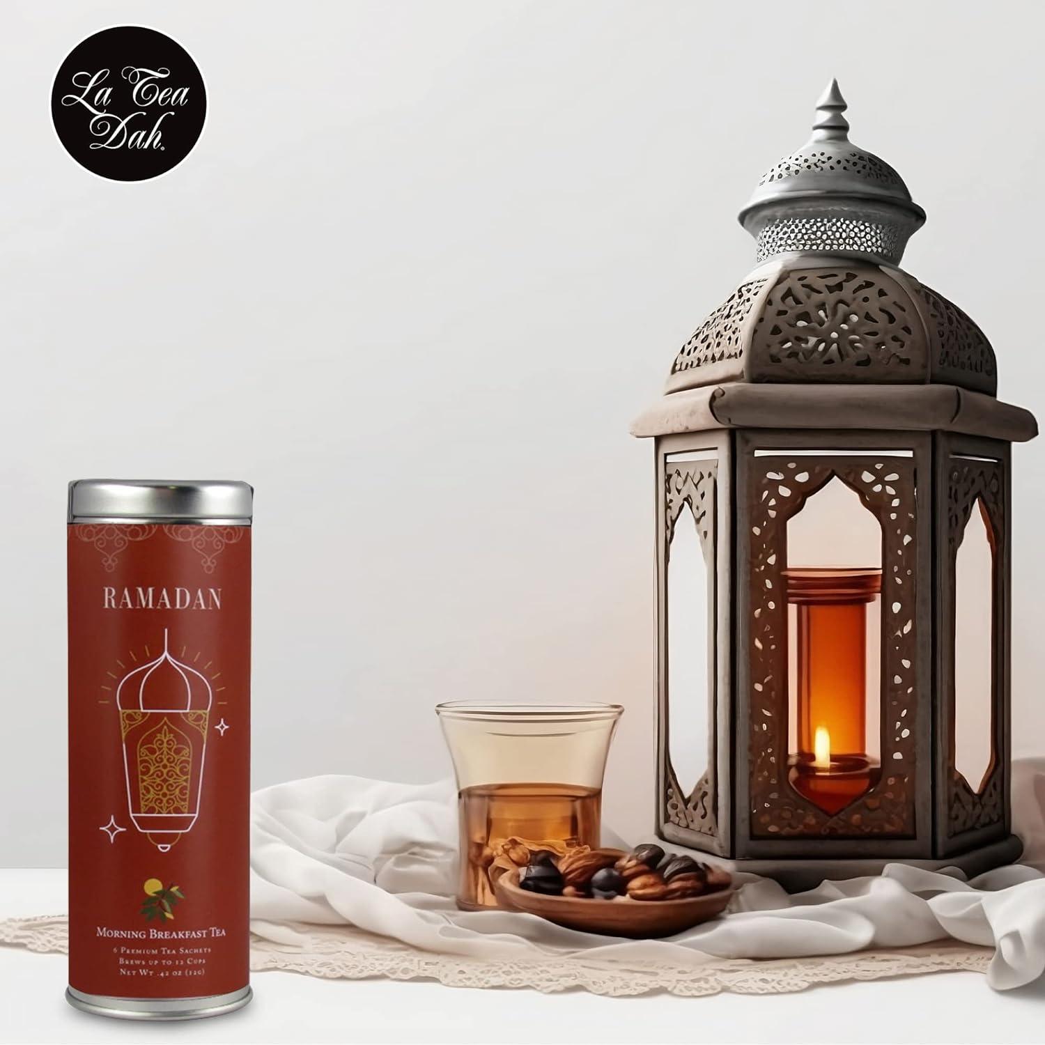 La Tea Dah Ramadan Gift Basket: Gourmet Tea Set with 3 Tins | Fine ...