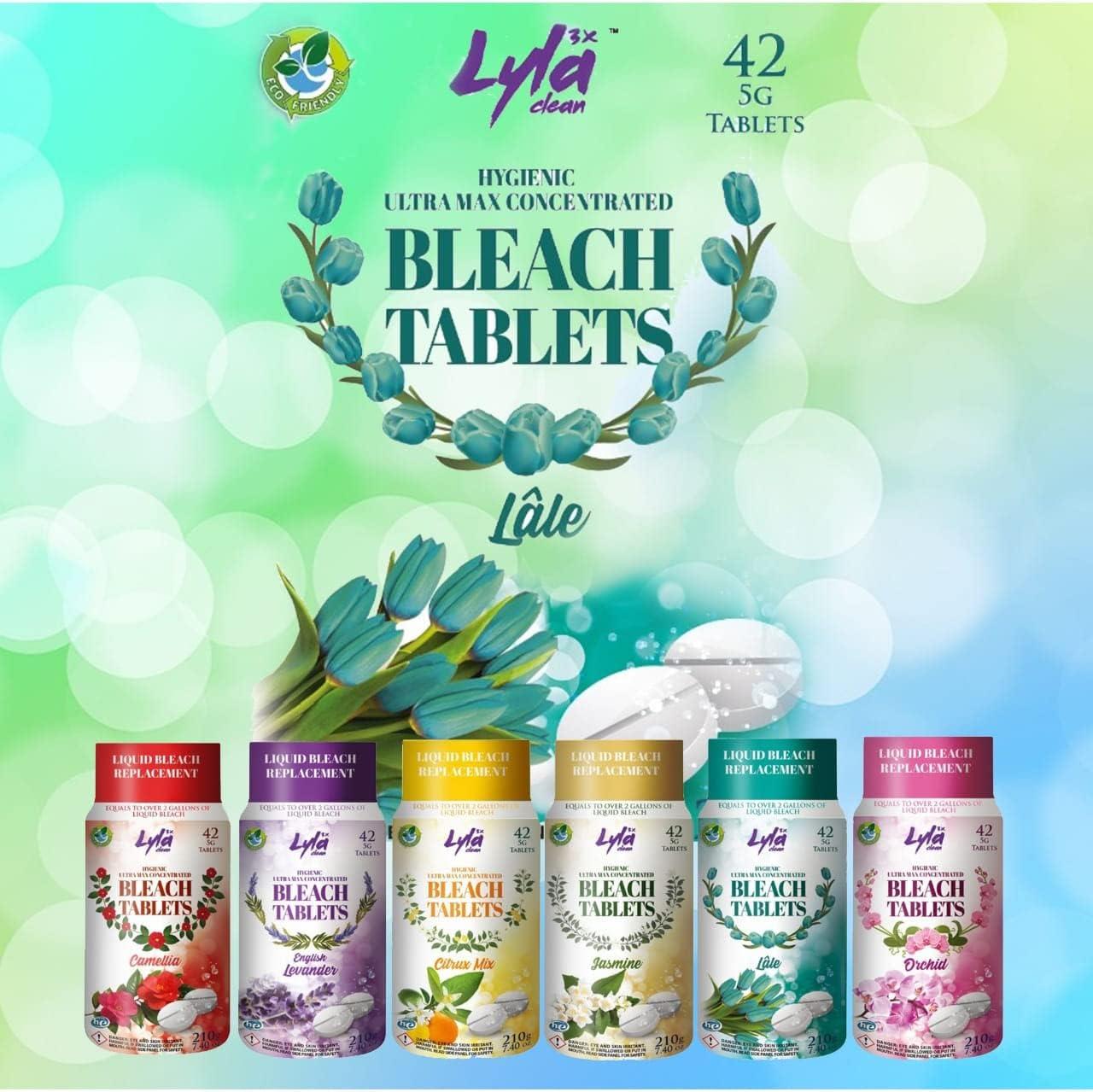 Lyla 3X Clean Ultra Max Bleach Tablets - 42 Tablets 7.4 OZ | Phosphate ...