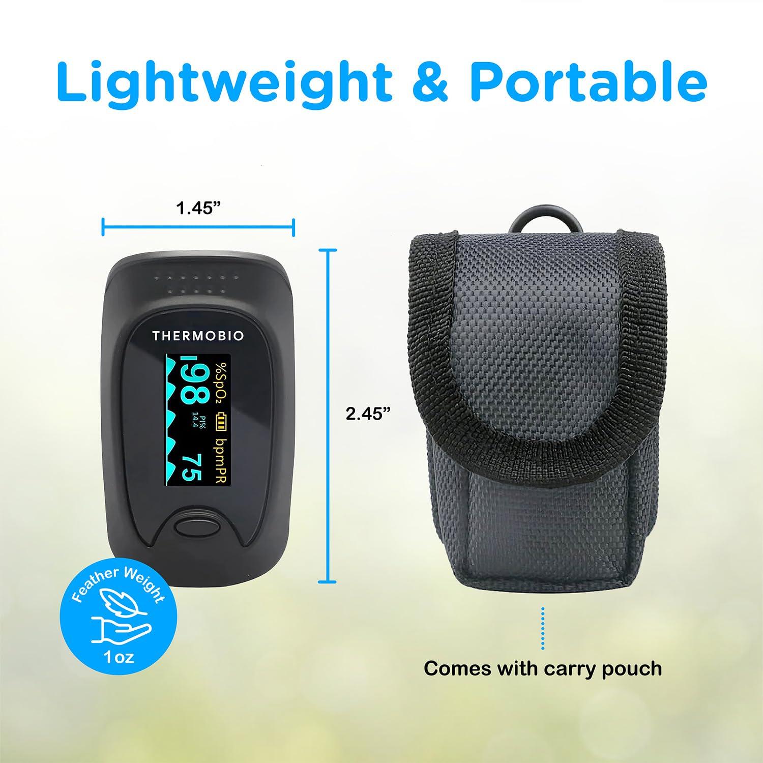 Fingertip Pulse Oximeter - Accurate Blood Oxygen Saturation Monitor ...