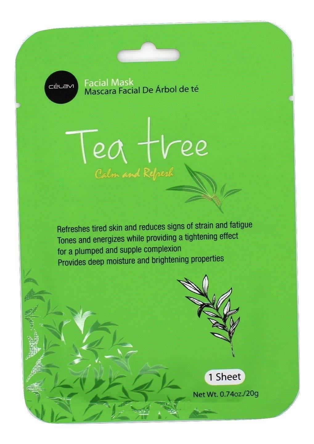 Celavi Korean Essence Facial Masks - 24 Hydrating Sheets, 6 Flavors, K ...