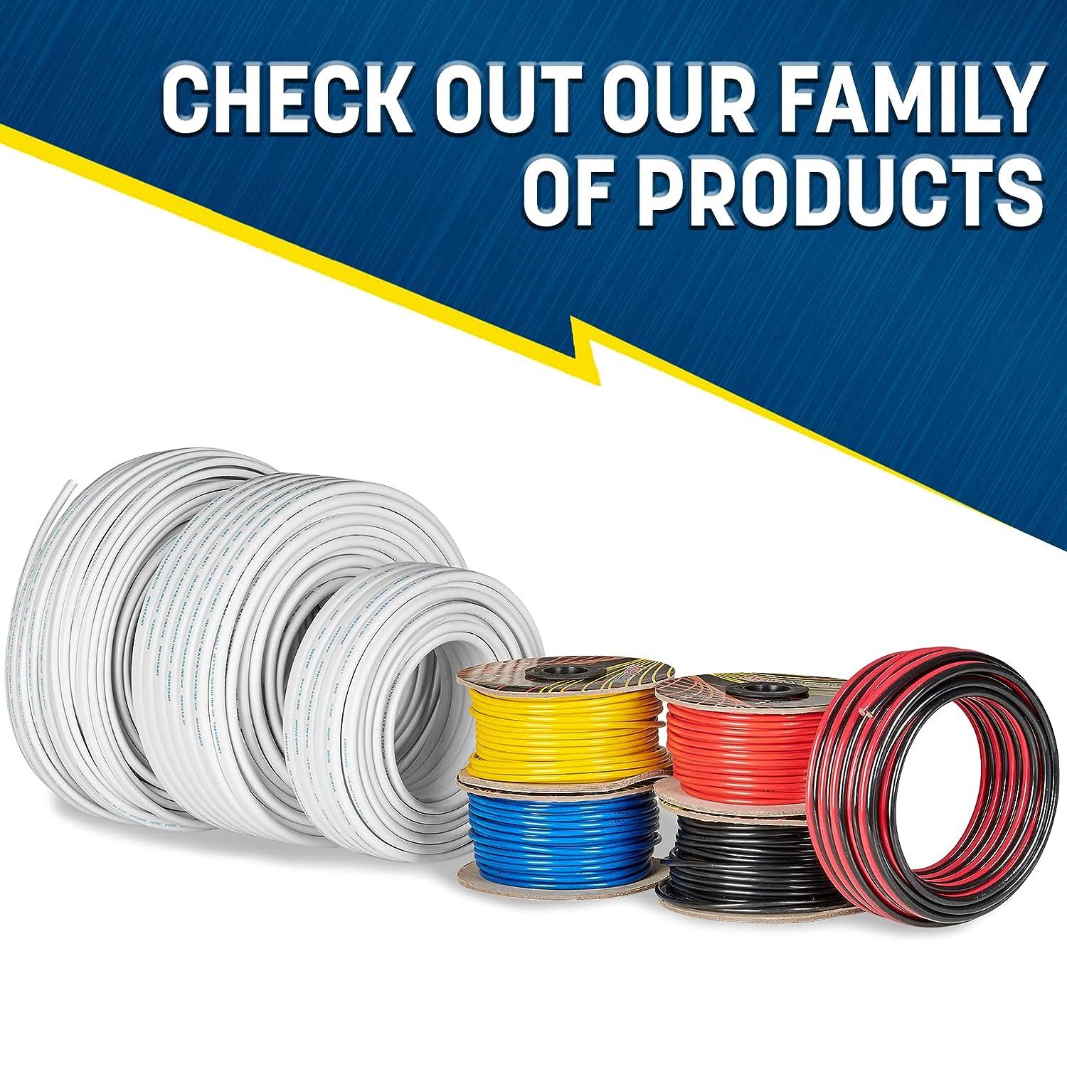 GS Power Marine Wire - 50 Ft 14 Gauge AWG Electrical Boat Wiring ...