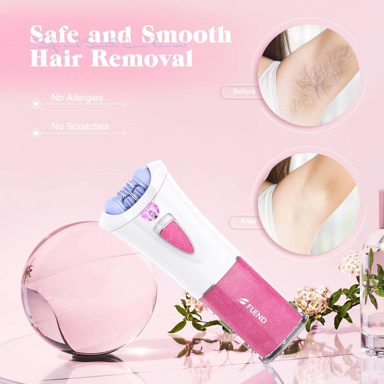 Cordless Facial Epilator for Women - Electric Hair Removal Tool with ...
