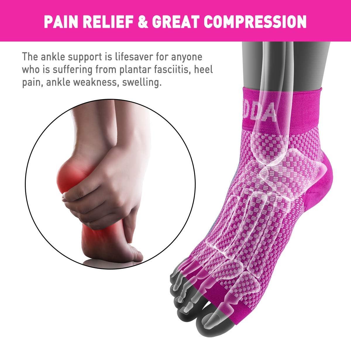 AVIDDA Plantar Fasciitis Compression Socks with Arch Supports - Pain ...