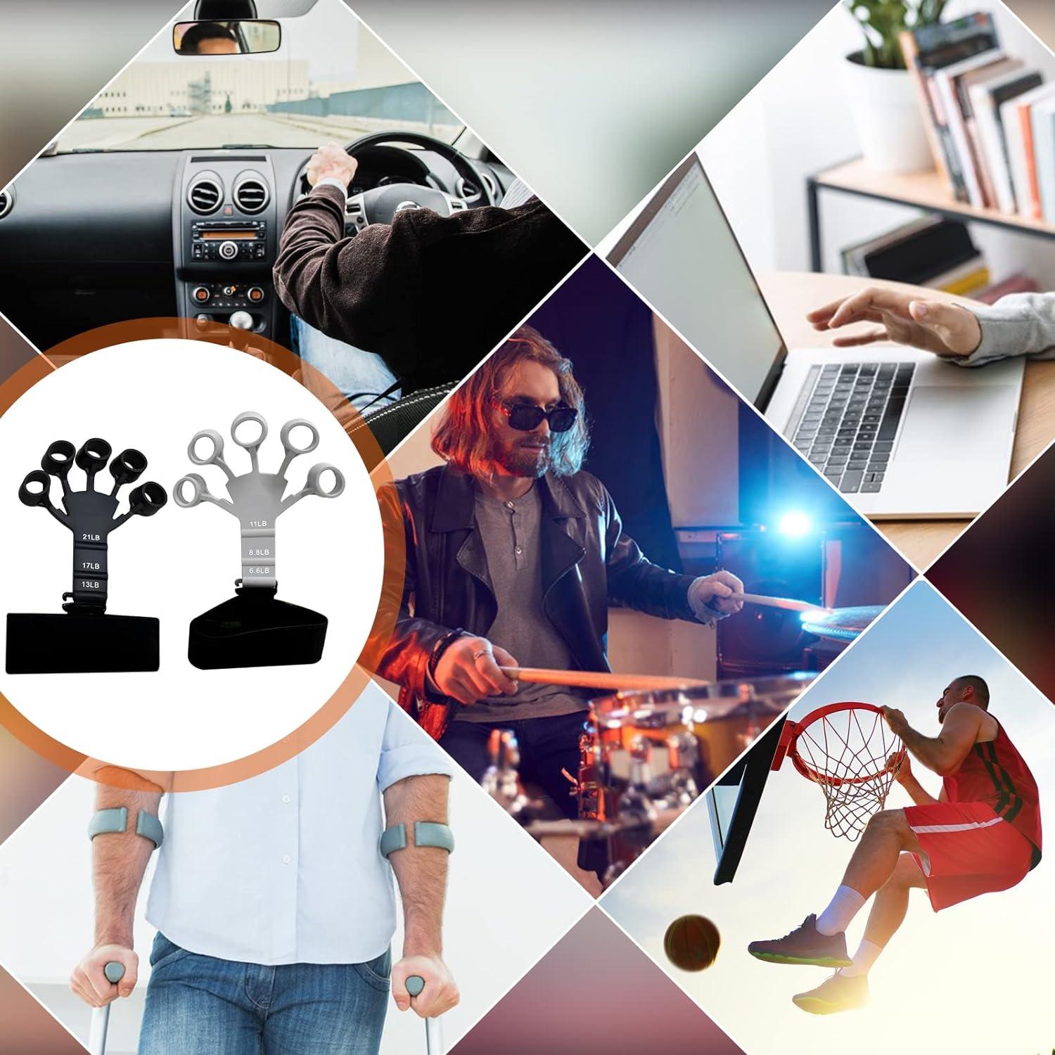 Finger Extensor Exerciser & Adjustable Hand Trainer - Improve Finger ...