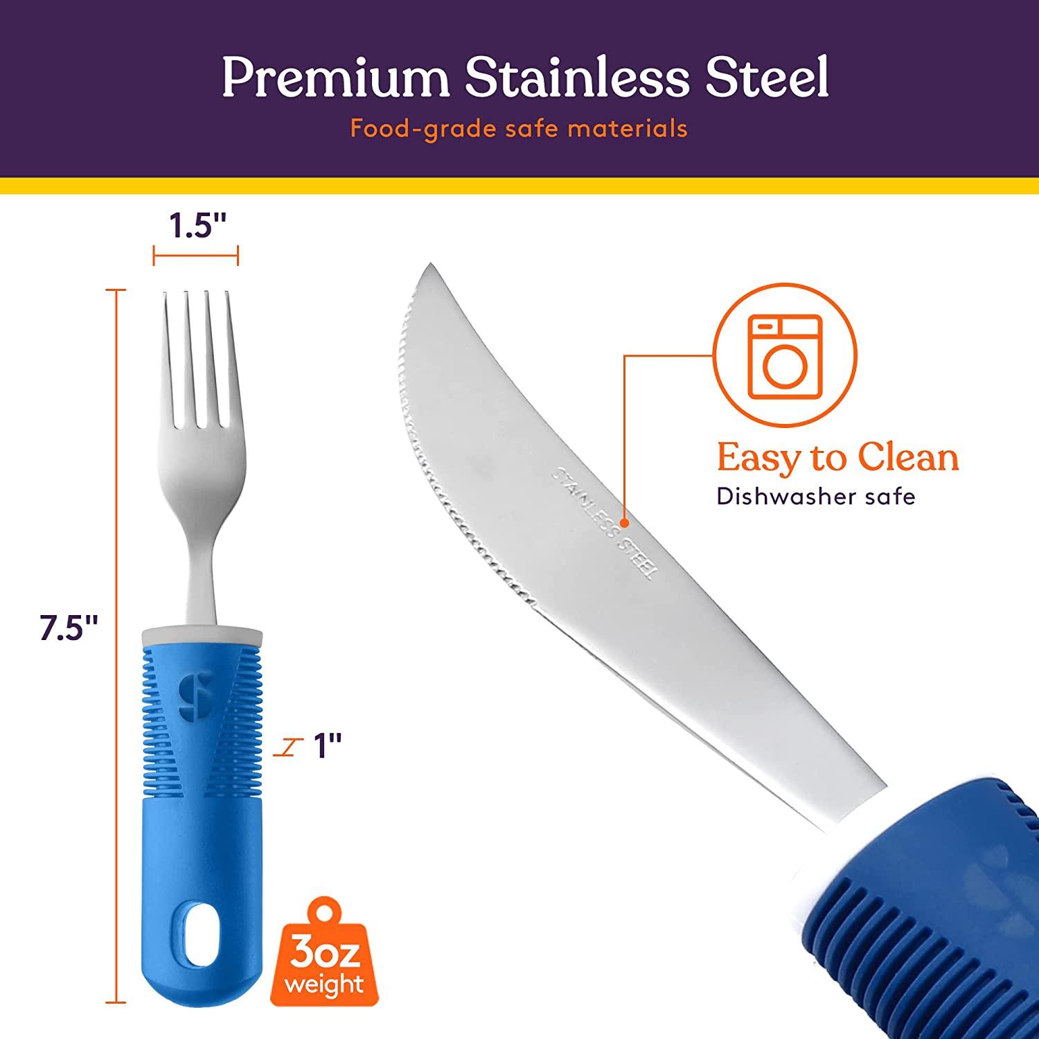 Special Supplies Adaptive Utensils Set for Hand Tremors, Arthritis ...