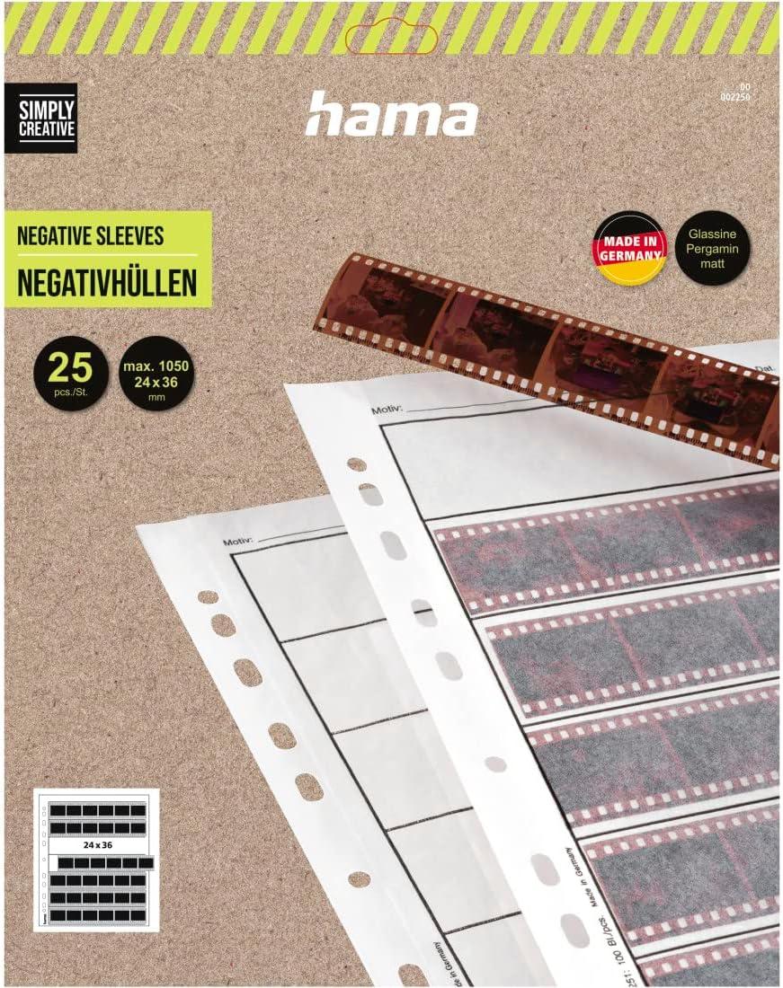 Hama 2250 Negative File Storage Sleeves Each Holding 7 Strips of 6 (24 ...