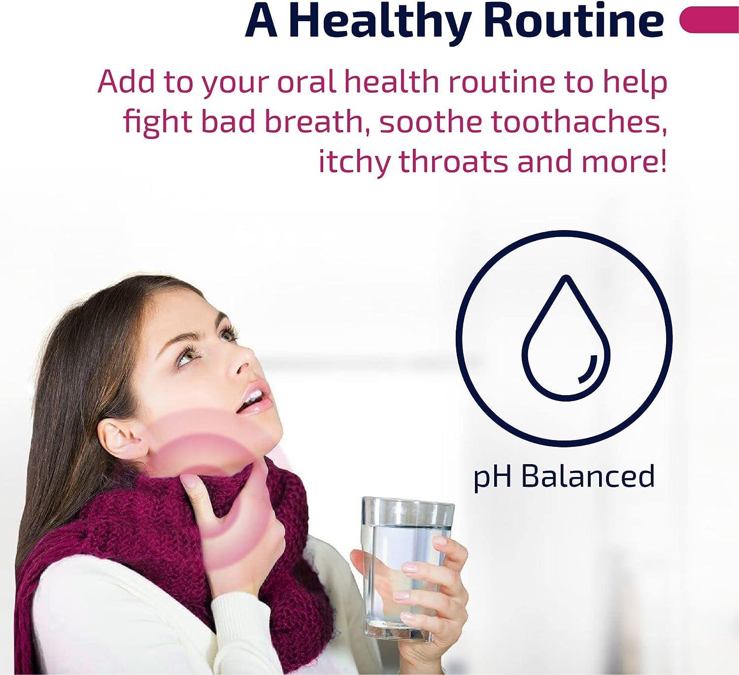 Gargle Water Pedia Salt Rinse Mouthwash 12 fl Oz - Natural Remedy for ...