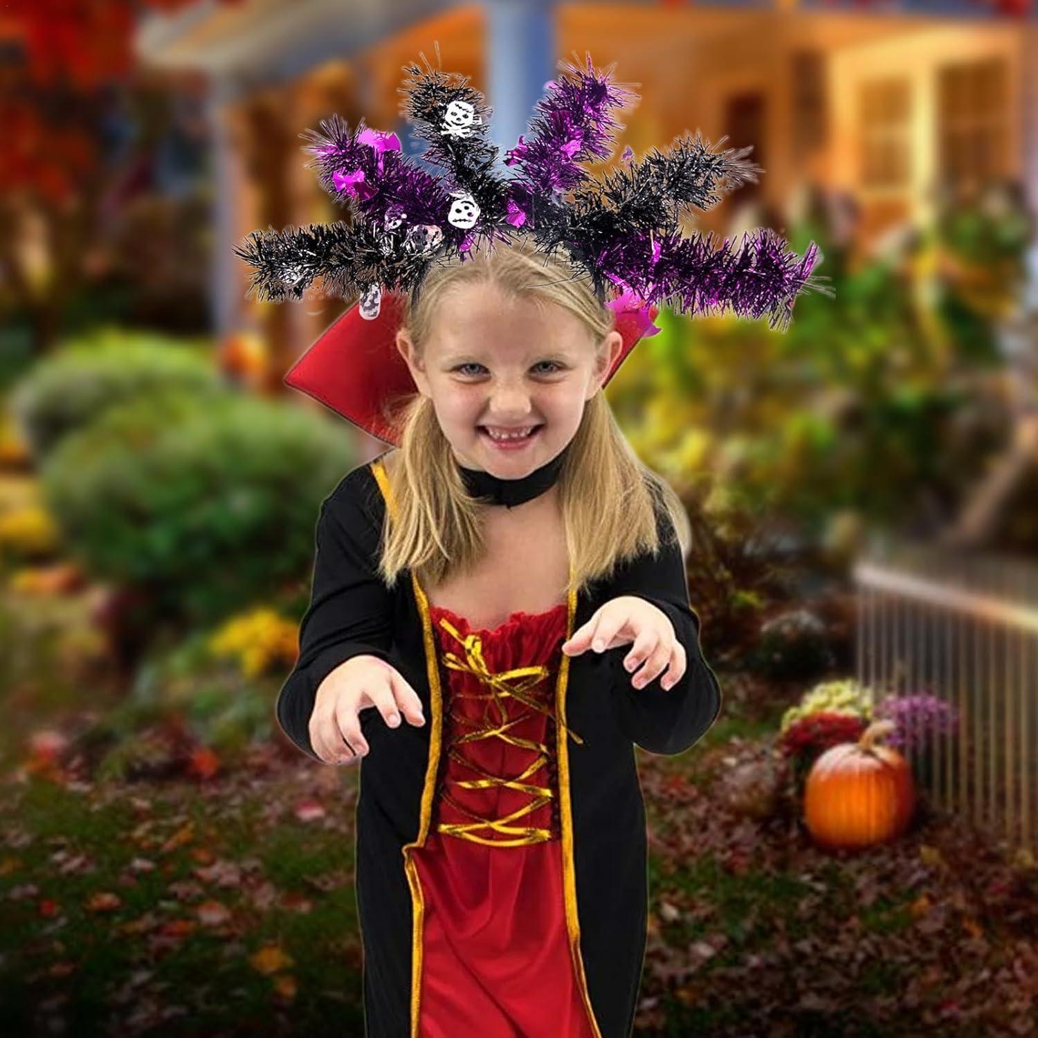 Halloween Headbands - Colorful Wool Strips Halloween Hair Bands ...