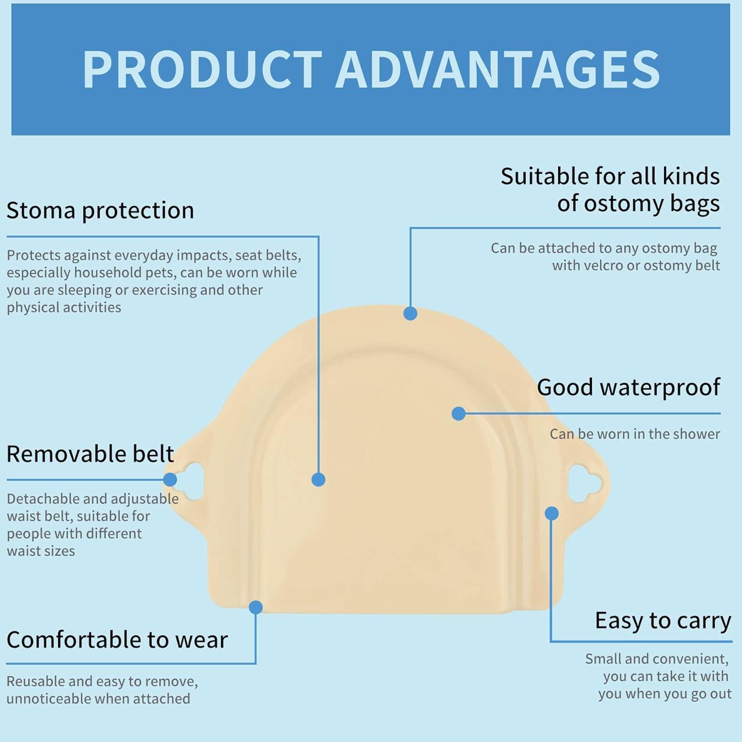 Buy Ovand Stoma Guard Safety Shield - Yellow Wound Protector with 10 ...