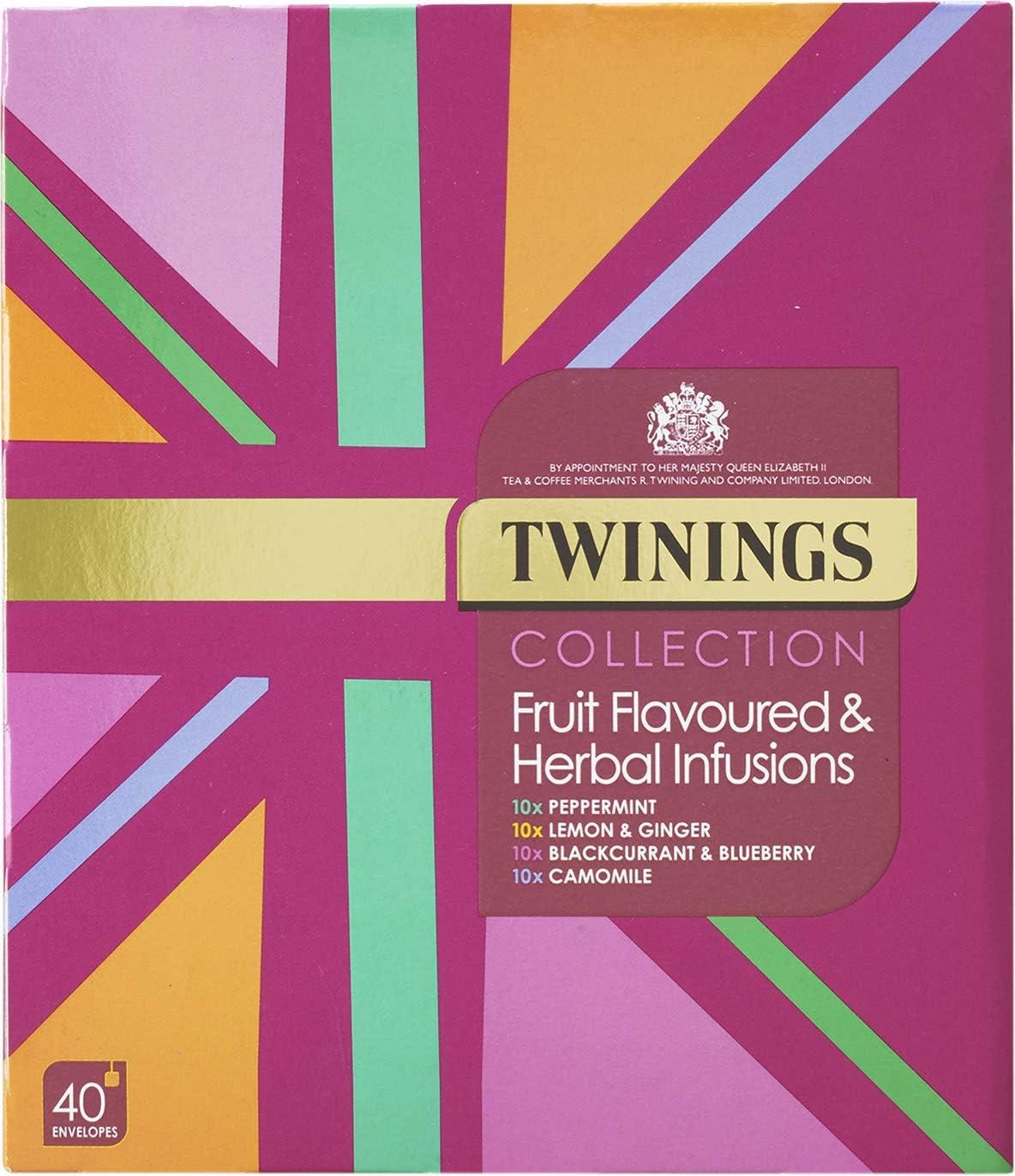 Twinings Infusions Selection Variety Gift Set - 40 Herbal Infusion Tea ...