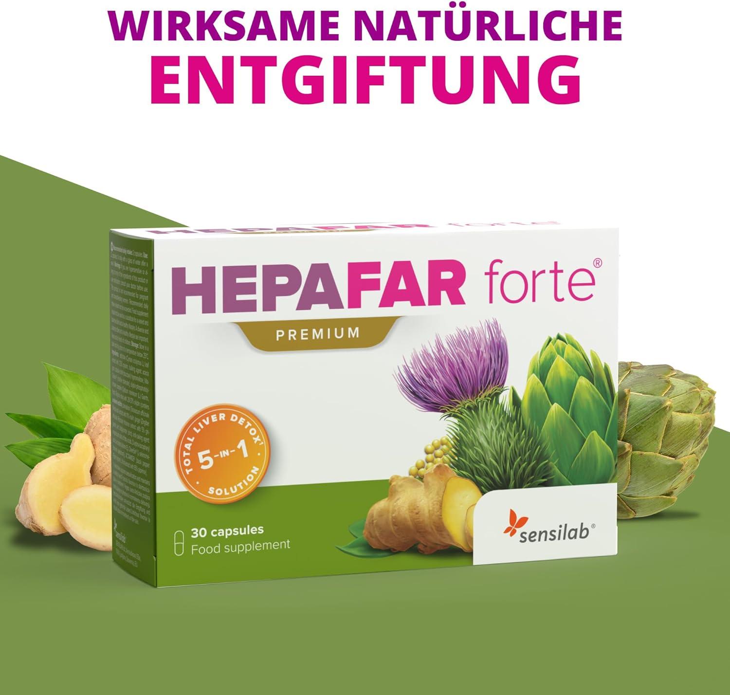 HepaFar Forte Premium - Detox Supplement with Milk Thistle Artichoke ...