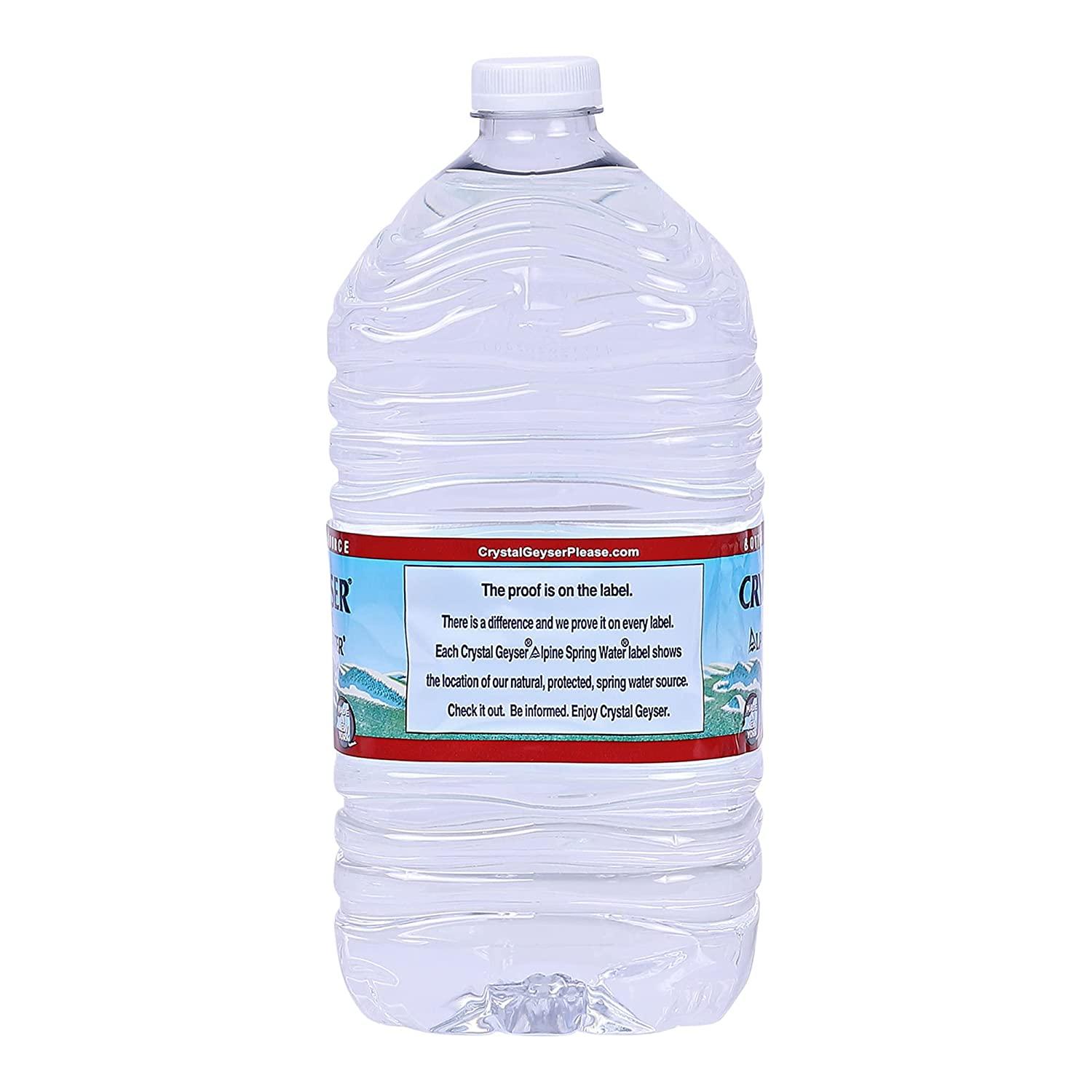 Crystal Geyser Alpine Spring Water 128 fl oz - Pure Natural Spring ...