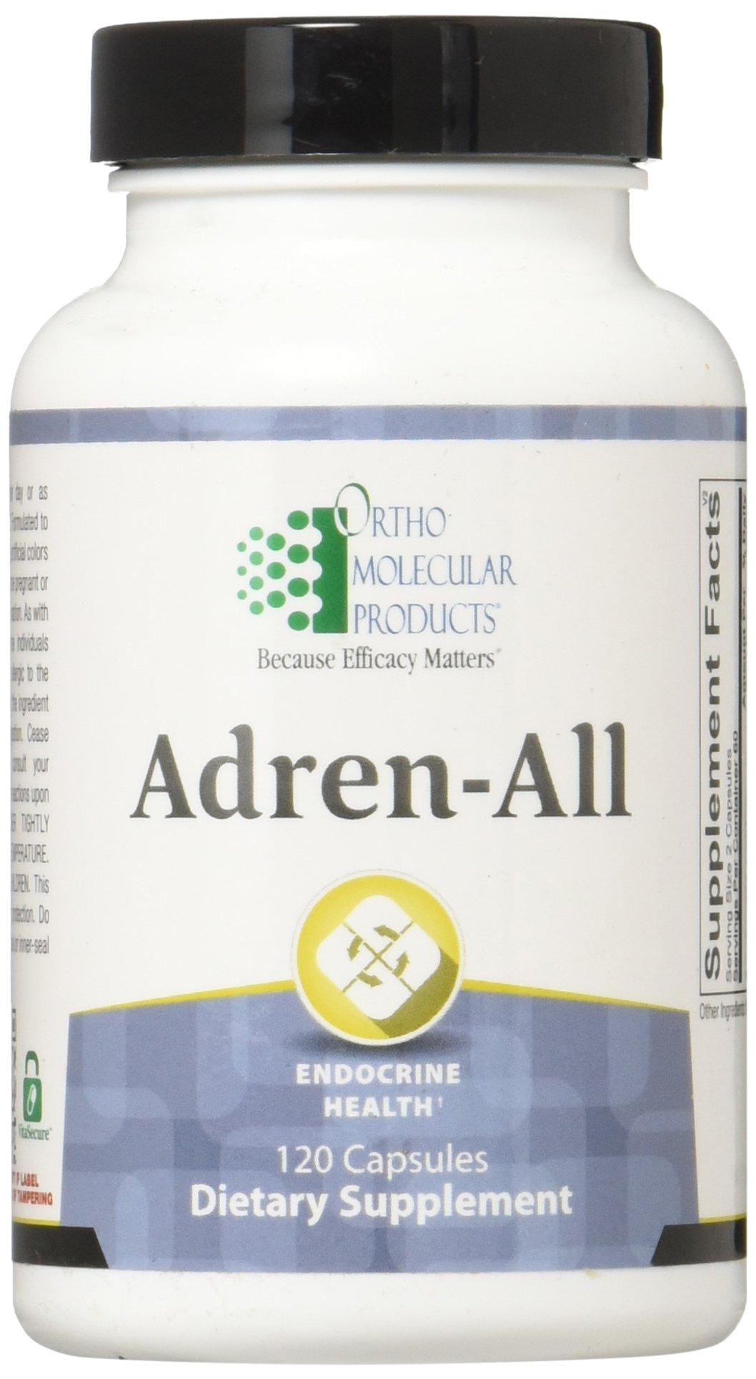 Ortho Molecular Adren-All Capsules 120 Count - Potent Adrenal Support ...