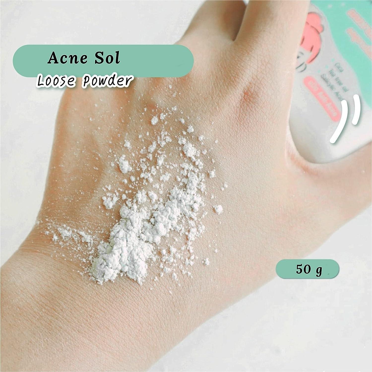 SOL Acne Loose Powder X2 - Shine Control for Oily Face | Long-Lasting ...
