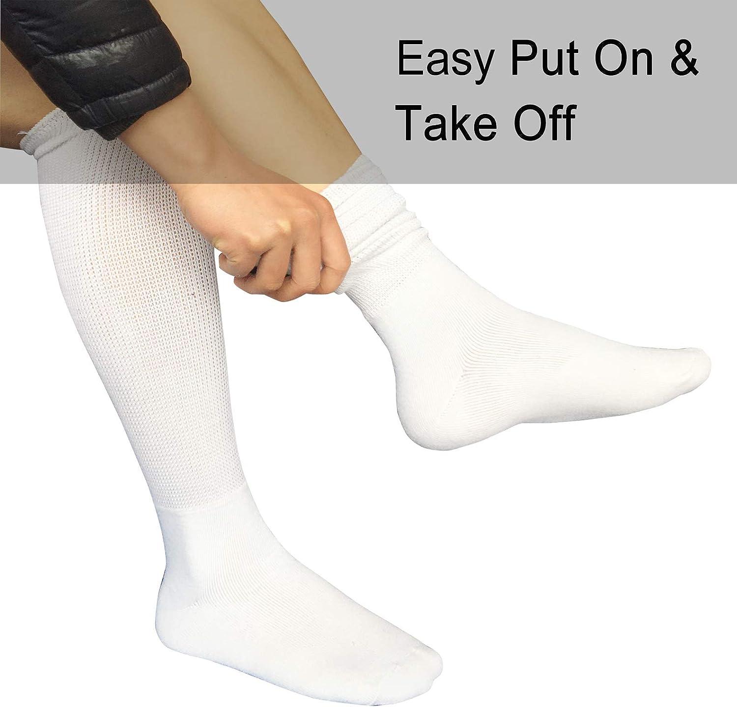 MOLAX Extra Width Diabetic Socks for Lymphedema and Bariatric Swollen ...