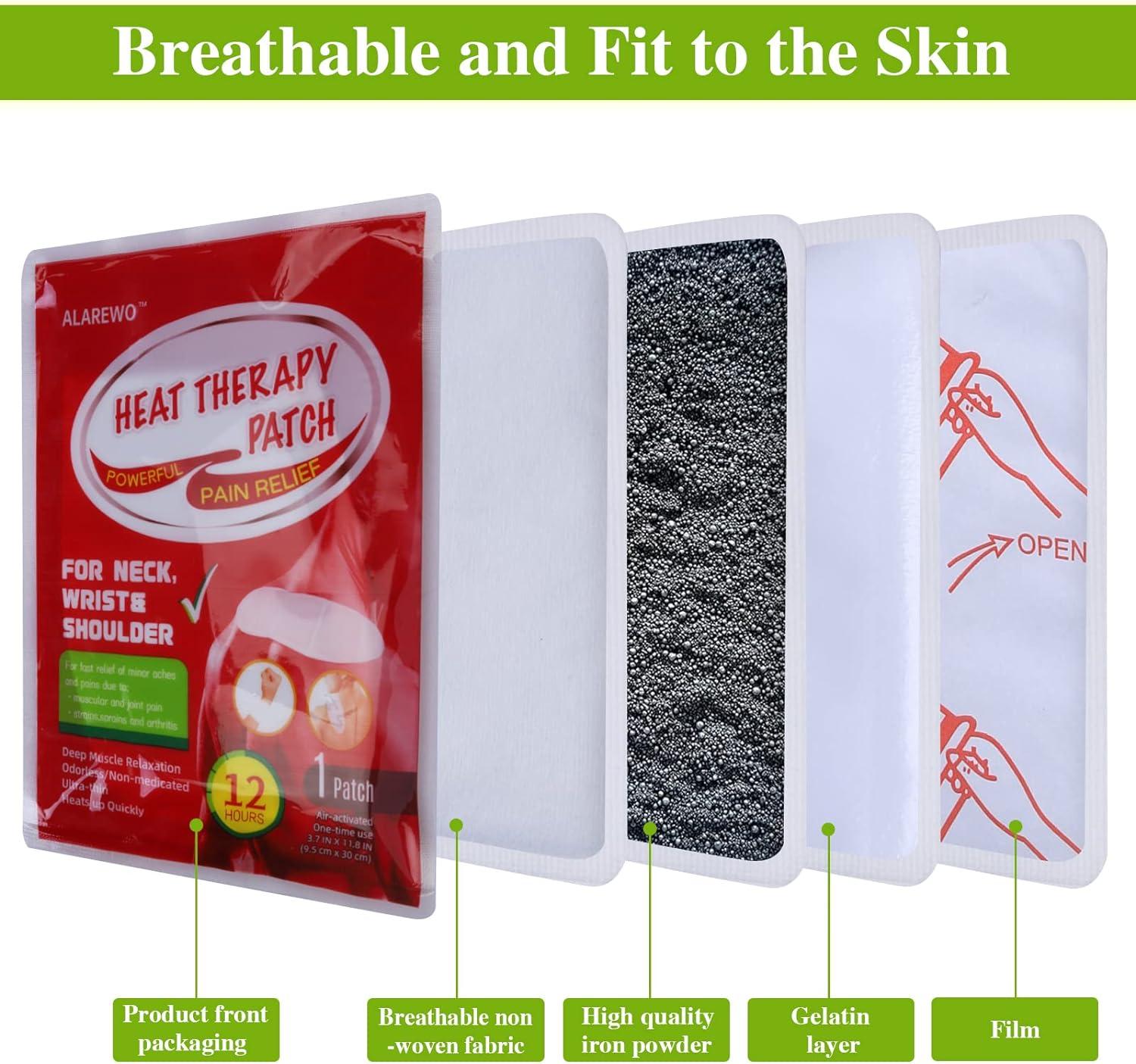 AlAREWO Portable Heat Therapy Patches - Pain Relief for Neck, Shoulder ...