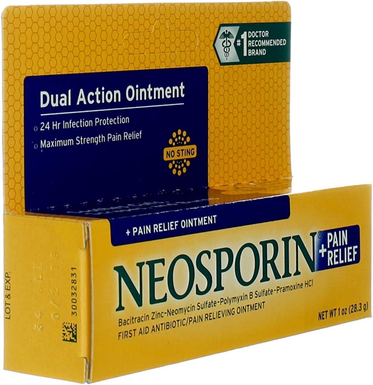 Neosporin Maximum-Strength Pain Relief Ointment 1 oz - Pack of 2 ...