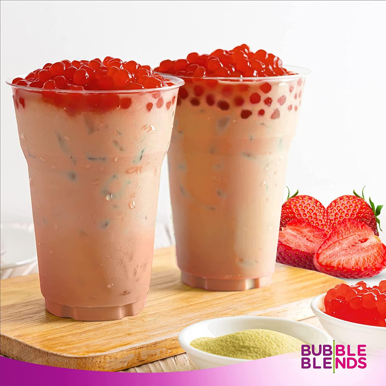 Strawberry Popping Boba - 1lb | Non-Dairy, Fat-Free, Gluten-Free | Real ...
