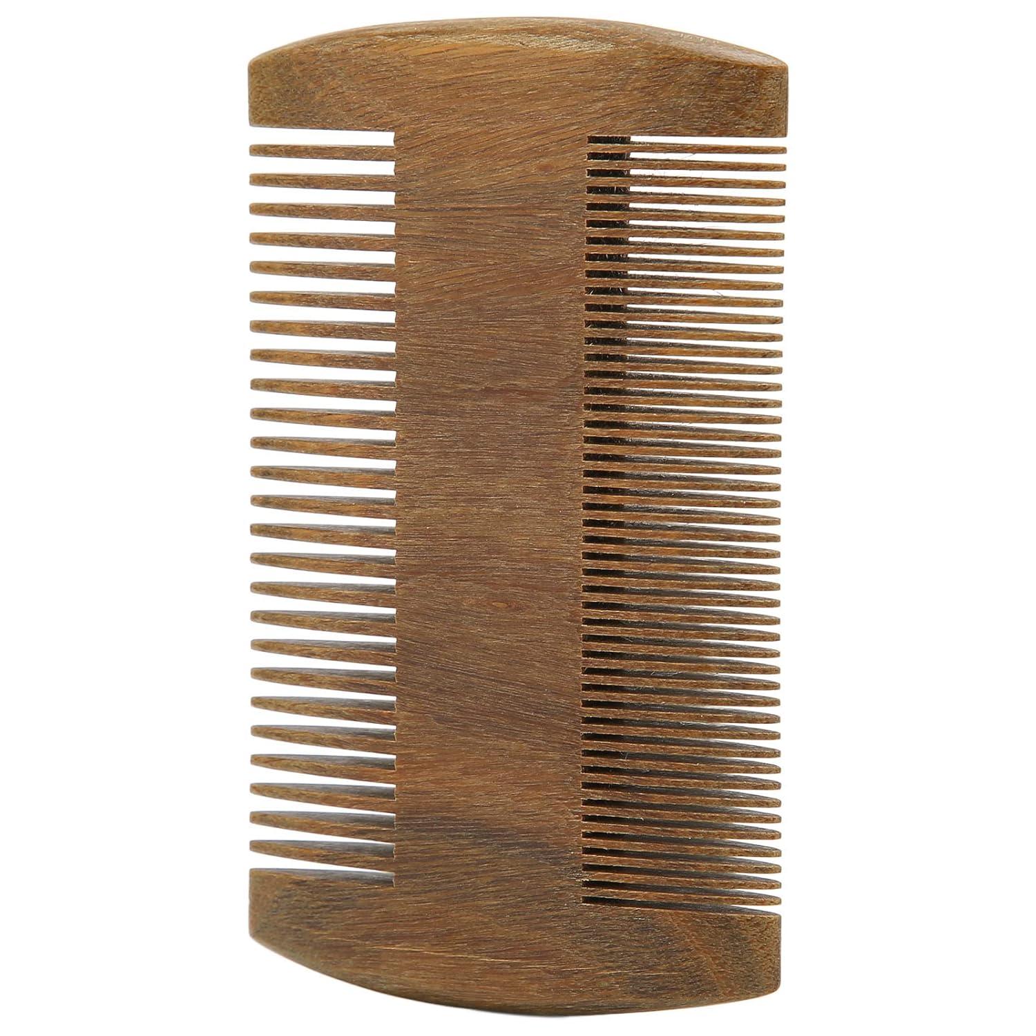 Wooden Lice Comb - Double-Sided Fine & Wide Teeth for Effective Louse ...