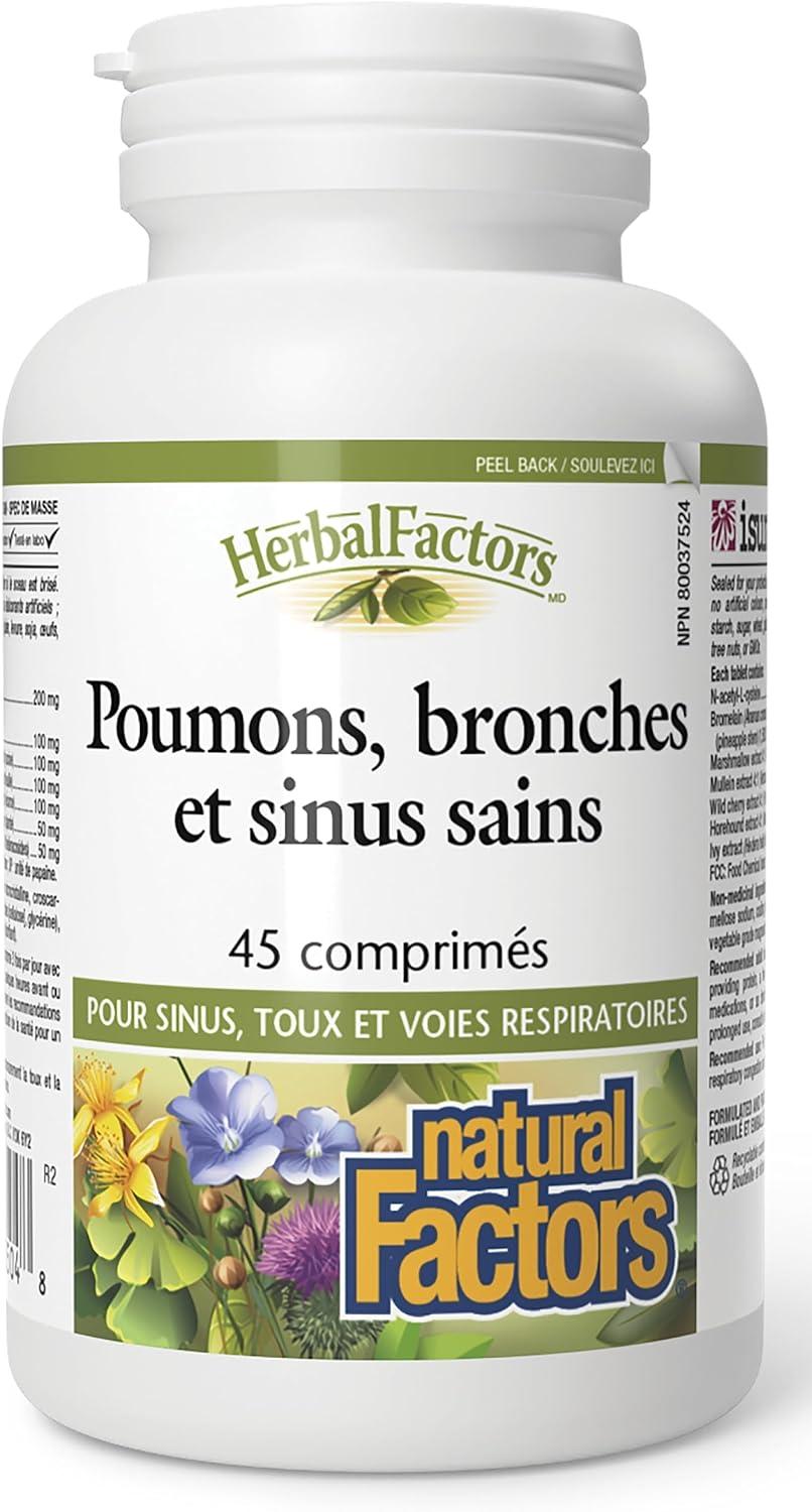 Lung Bronchial & Sinus Health | Natural Factors Respiratory Supplement ...