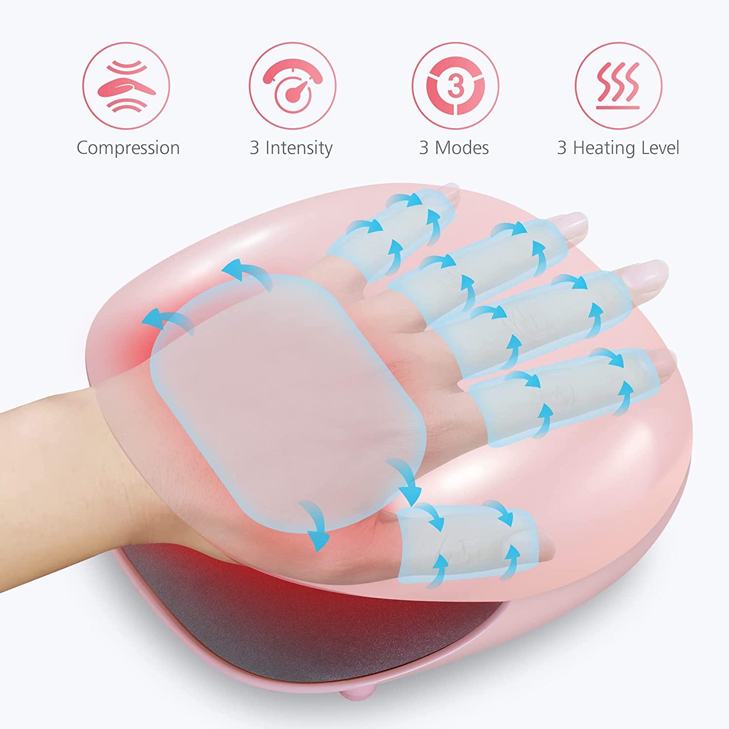 Comfier Hand Massager with Heat, Rechargeable Hand Massager Machine for ...