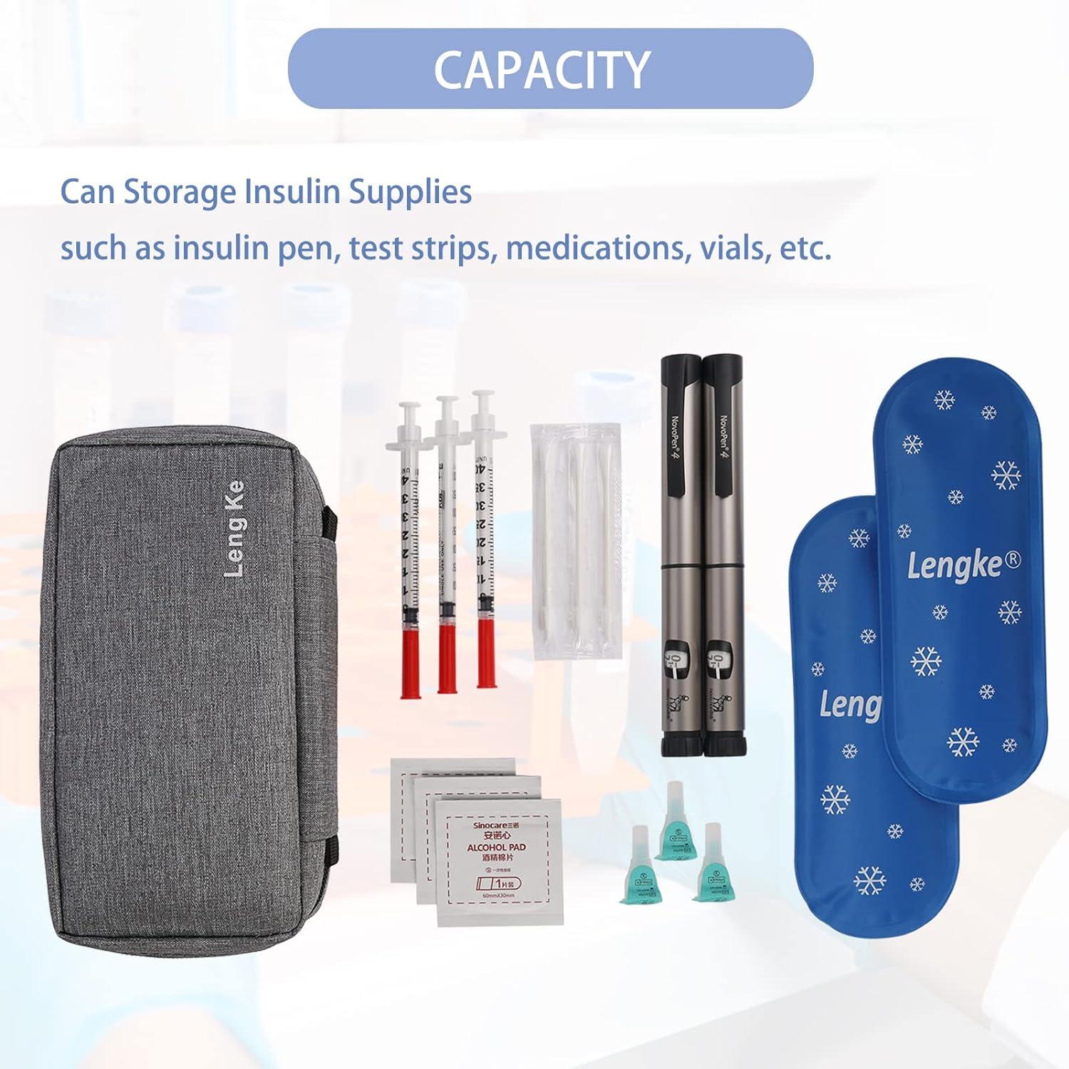 BOMKEE Portable Insulin Cooler Travel Case - Insulin Pen and Vials ...