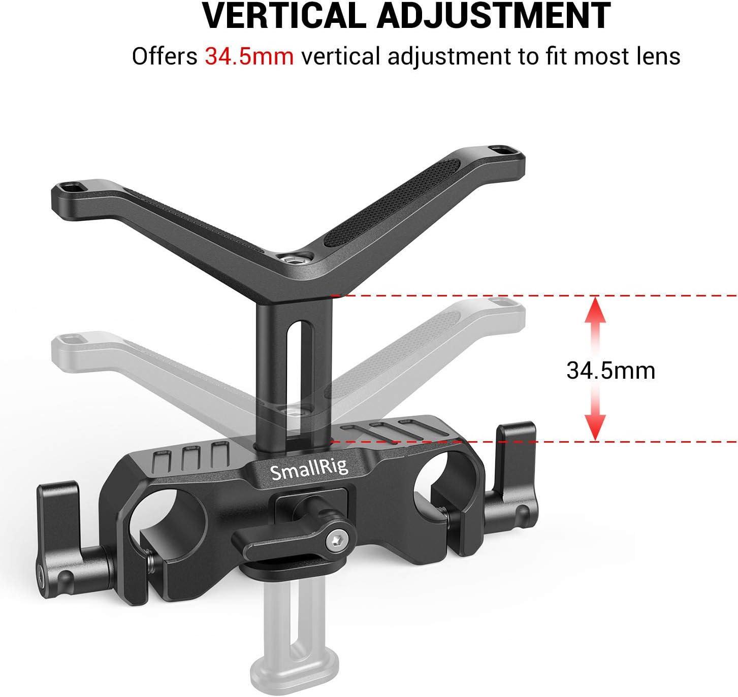 SmallRig 15mm Long Lens Support Bracket | Height Adjustable for DSLR ...