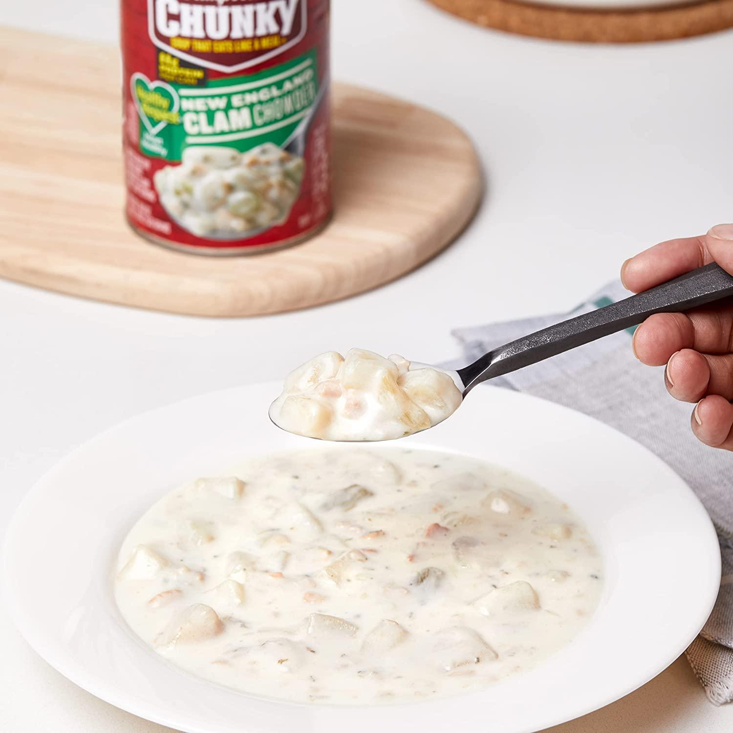 Campbell's Chunky Healthy Request New England Clam Chowder 18.8oz Can ...