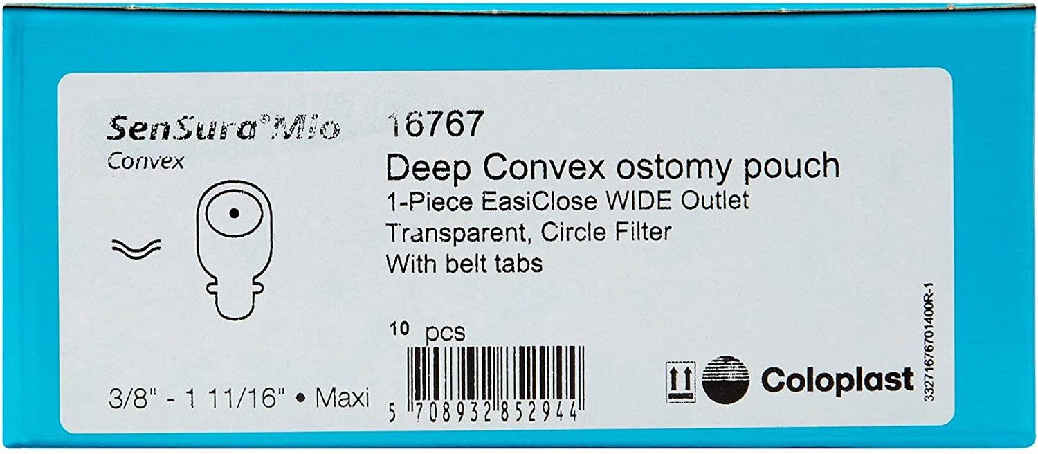 Coloplast SenSura Mio Convex Filtered Ostomy Pouch One-Piece System - Box of 10 | Buy Now with ...