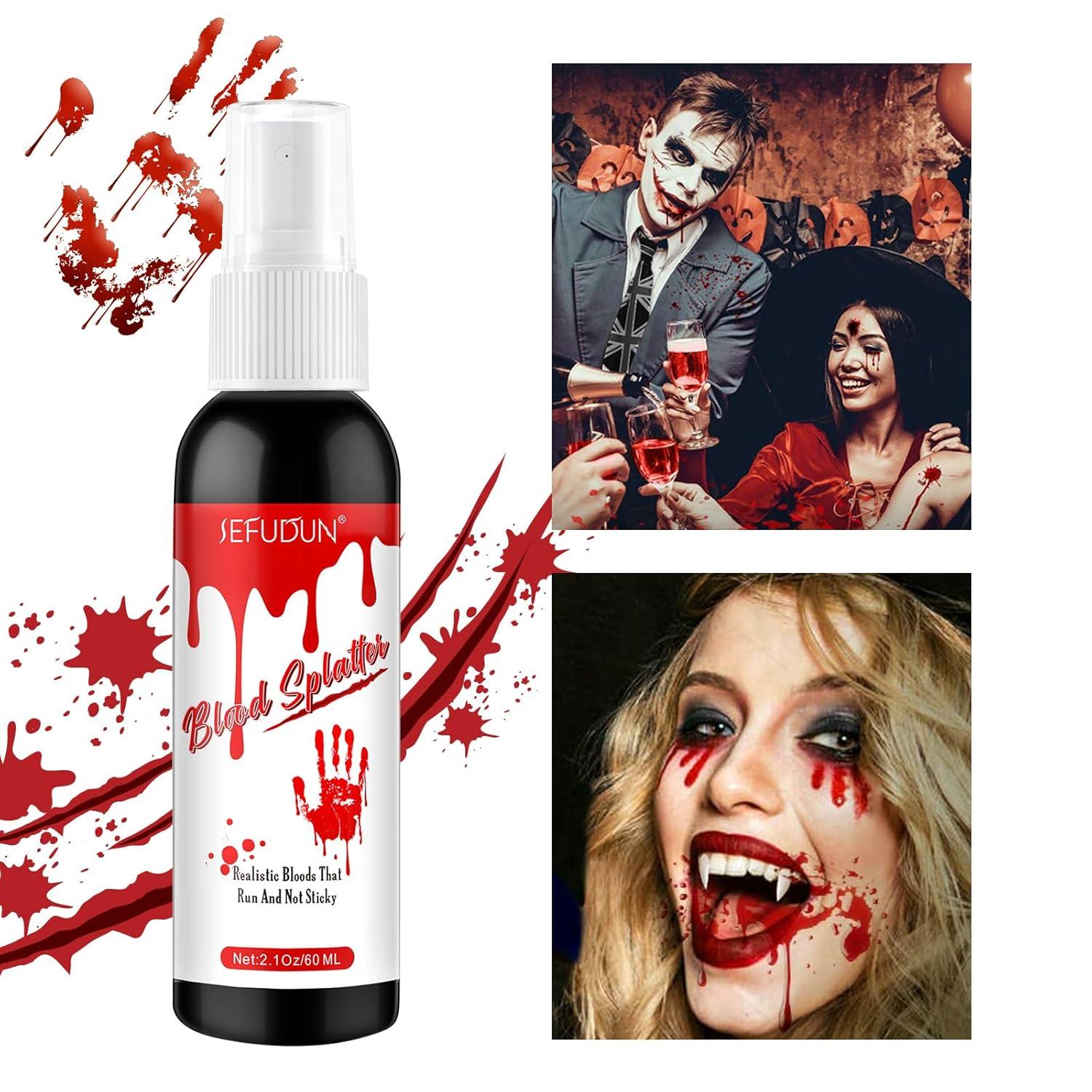 Buy Washable Halloween Blood Splatter Spray - Perfect for Zombie ...
