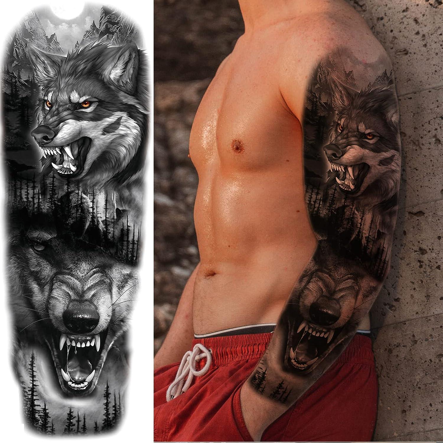 Werewolf Tattoo Sleeve