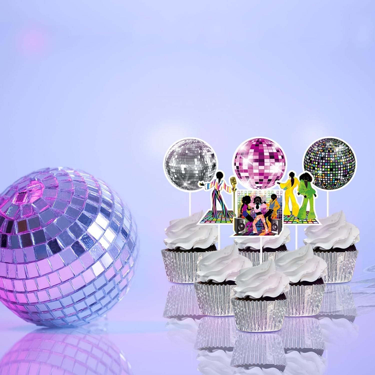 Disco Cupcake Toppers | Buy Now with Express International Delivery ...
