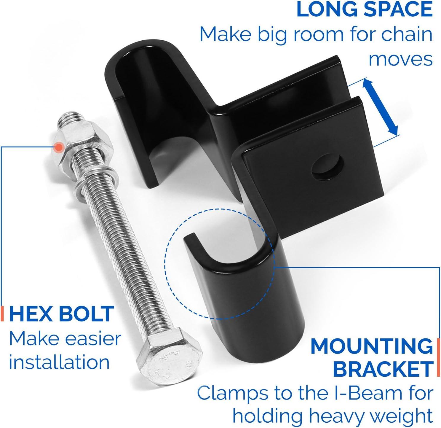 Yes4All Heavy Duty Stainless Steel I-Beam Clamp Hanger for Punching Bag ...