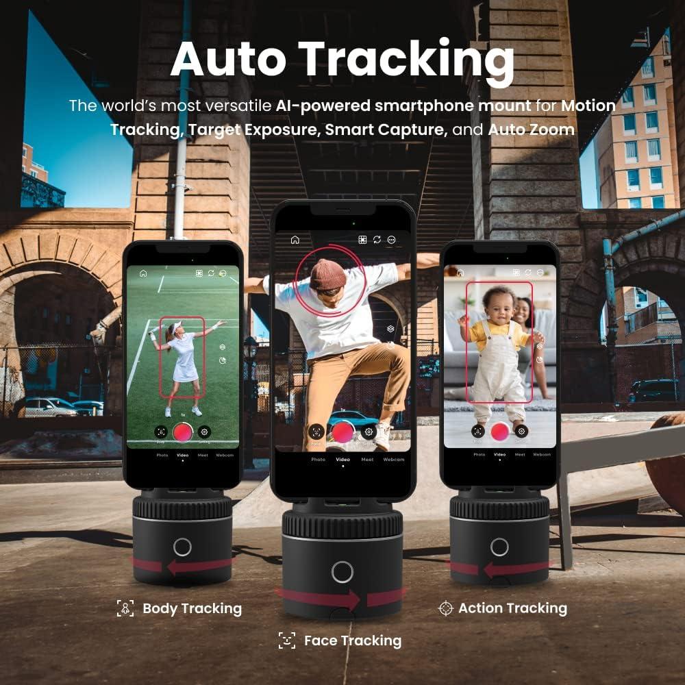 Pivo Pod Auto Face Tracking Phone Holder - 360 Rotation, 6 Speed ...