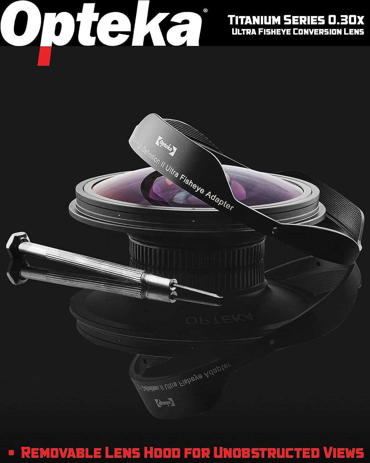 Opteka OPT-SC67FE Titanium Series 0.3X HD Ultra Fisheye Lens | 67mm ...
