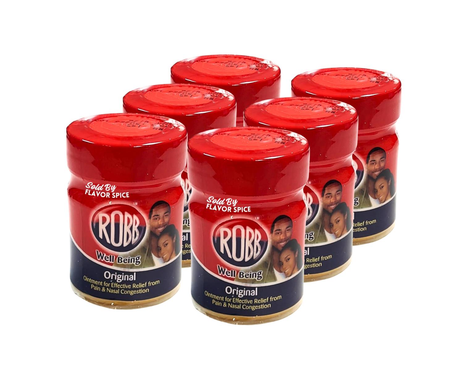 Robb Menthol Balm - 6 Jars | Soothing Relief & Fast Shipping Worldwide