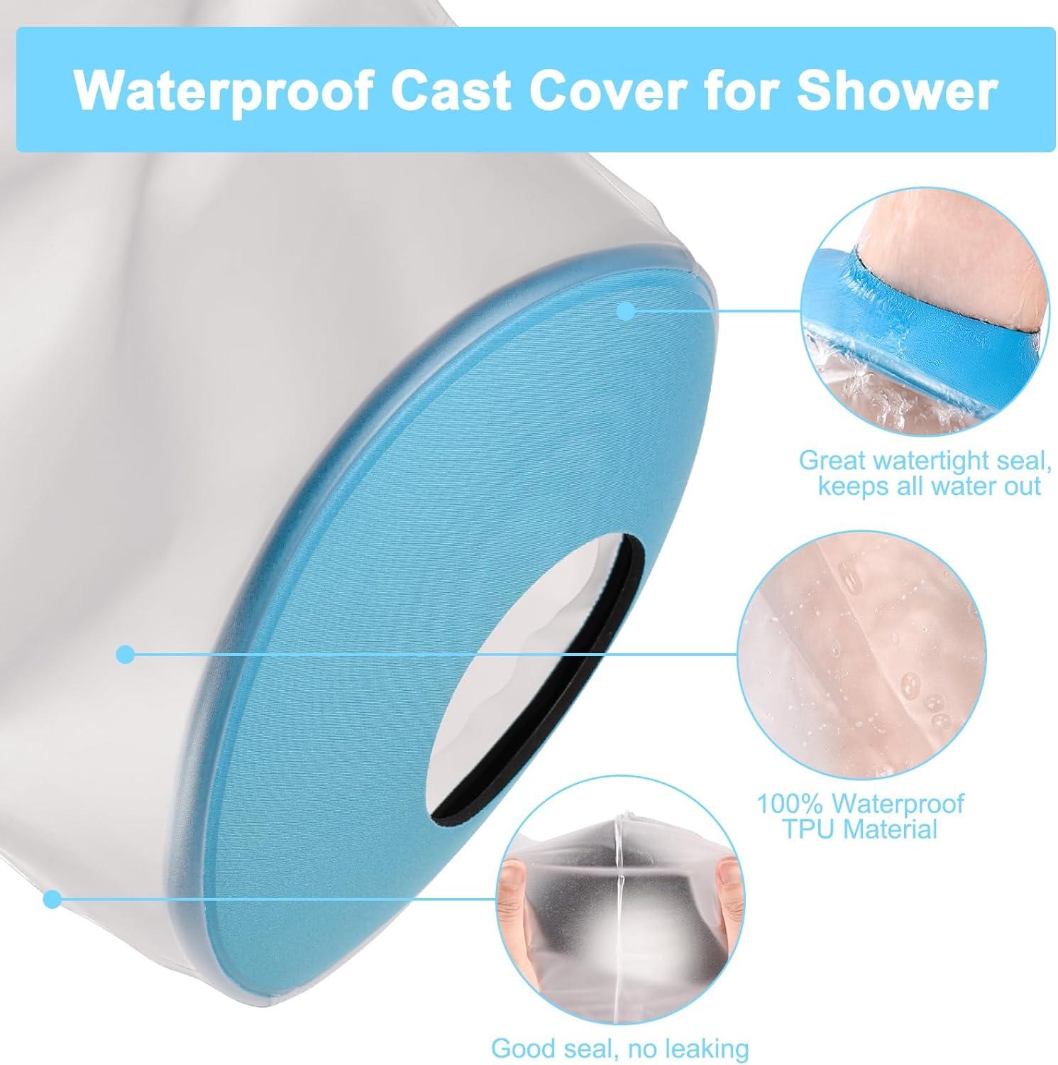 Adult Waterproof Leg Cast Protector | Non-slip Shower Cover for Broken ...