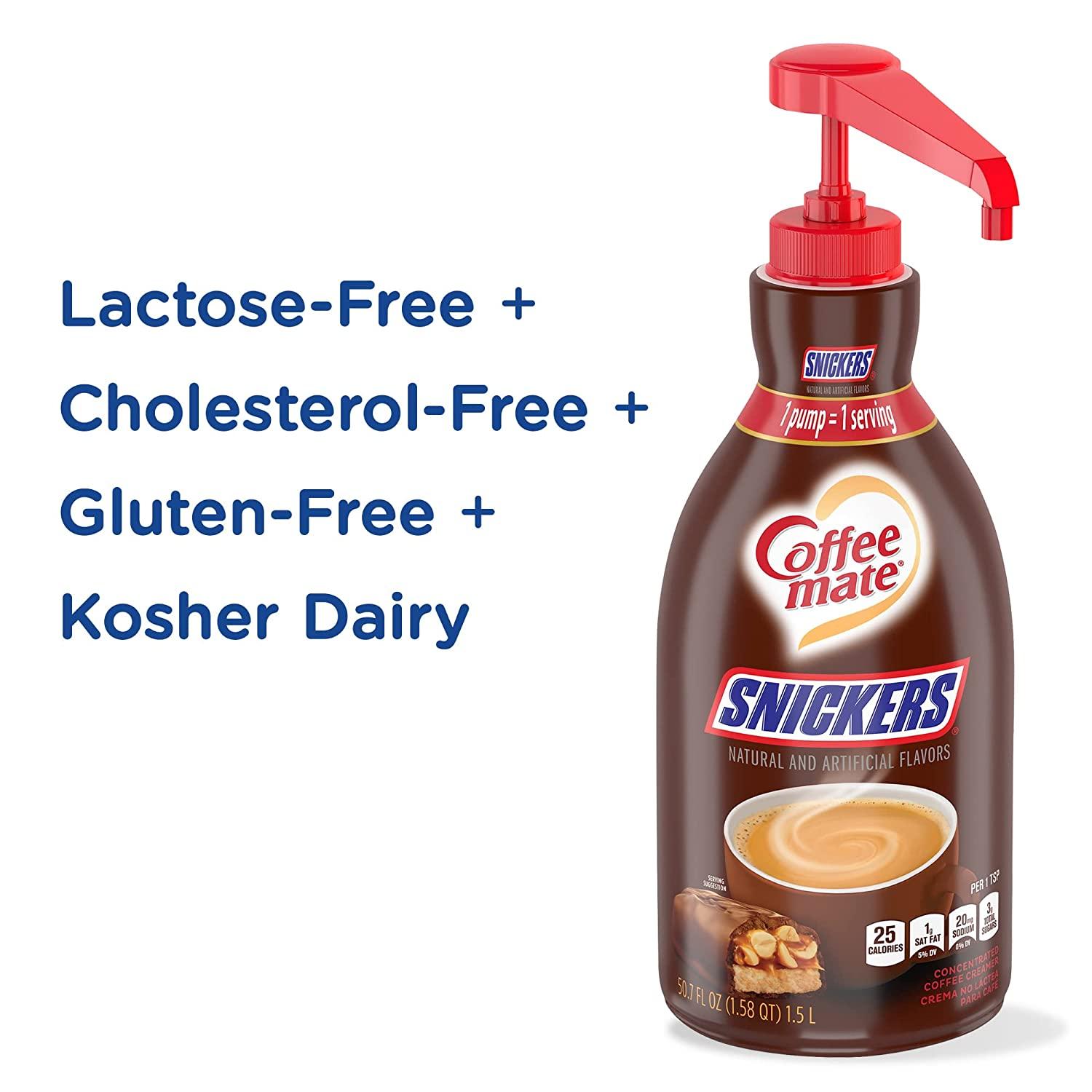 Nestle Coffee mate Snickers Coffee Creamer Pump Bottle 50.7 Fl. Oz ...