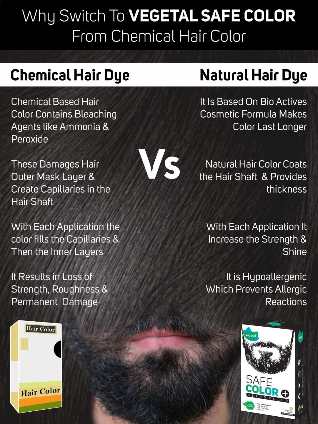 Vegetal Safe Color - Soft Black 25g | Certified Organic Chemical-Free ...