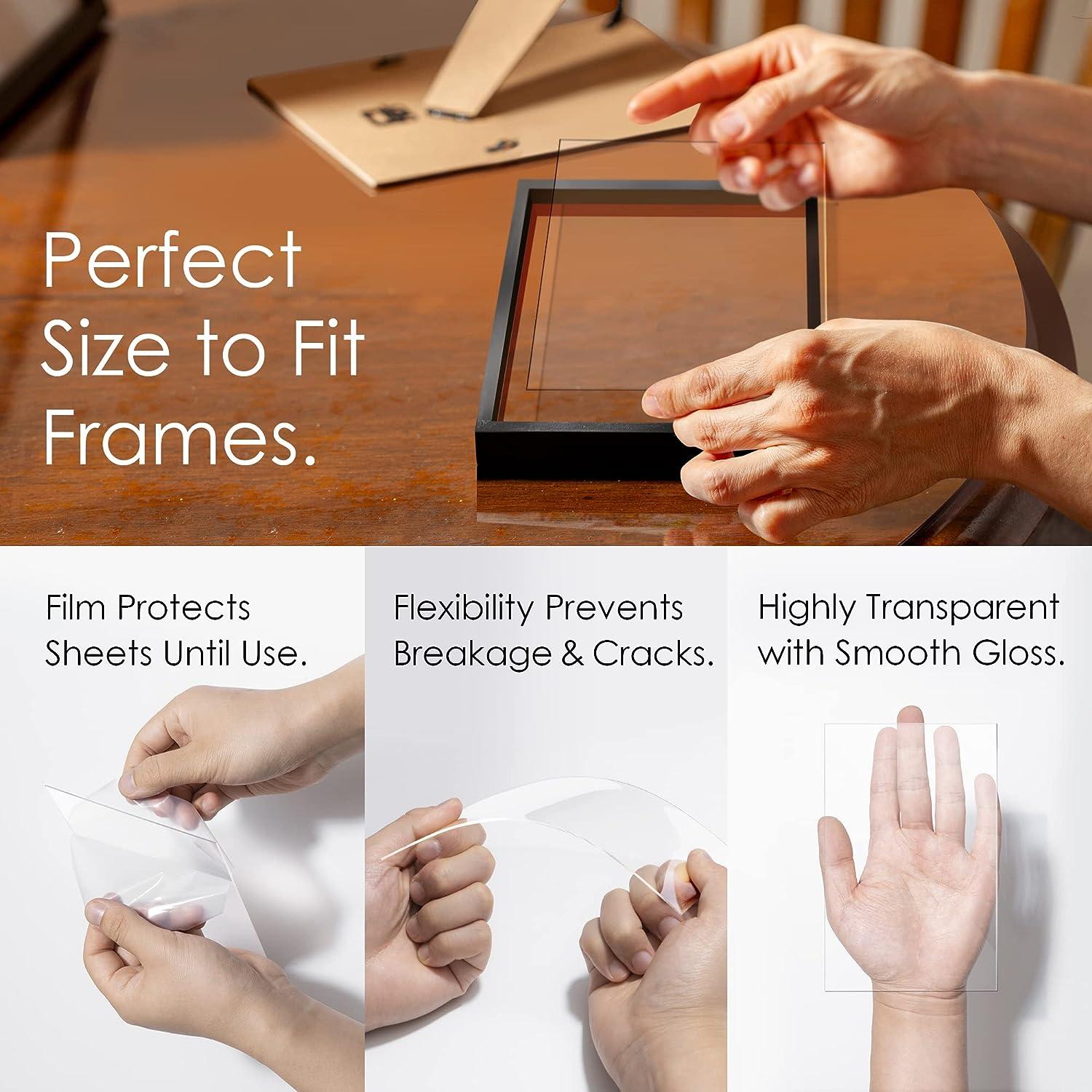 12 Pack Clear Acrylic Plexiglass Sheets 4x6 | Ultra Transparent ...