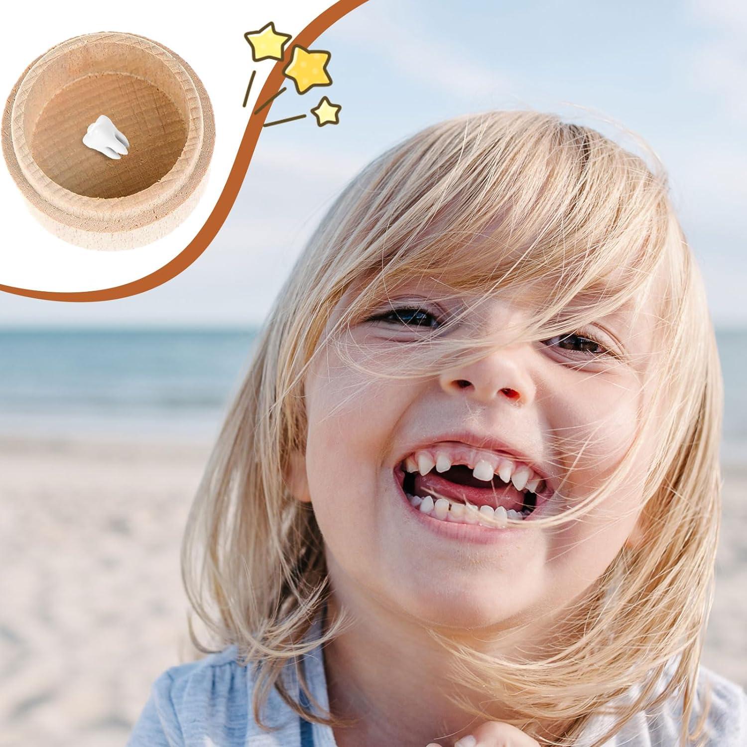 Wooden Tooth Fairy Box for Girls - Kids Keepsake Organizer - Tooth ...