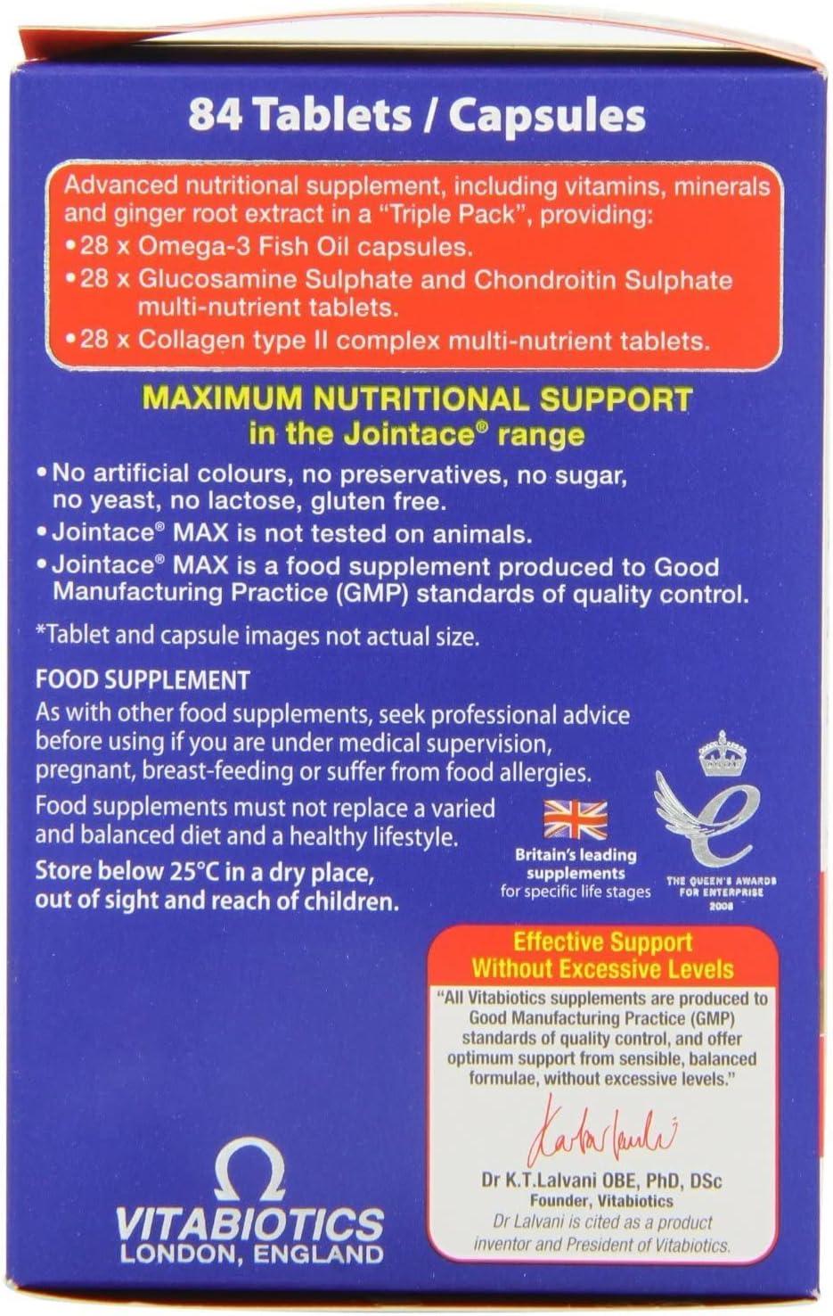Vitabiotics Jointace Max Tablets - 84 Tablets | Targeted Joint Support ...