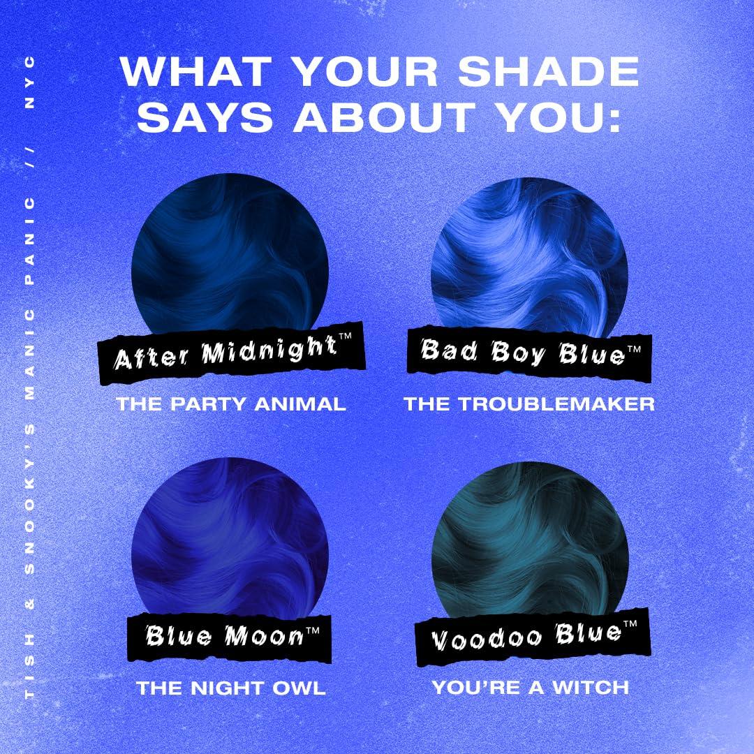 Manic Panic Blue Moon Classic Creme - Vegan & Cruelty-Free Semi ...