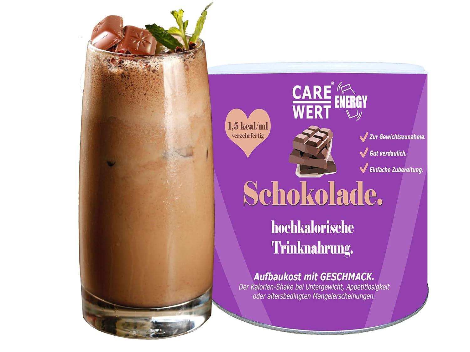 Energy High-Caloric Drinking Food - 300g Chocolate Powder for Weight ...