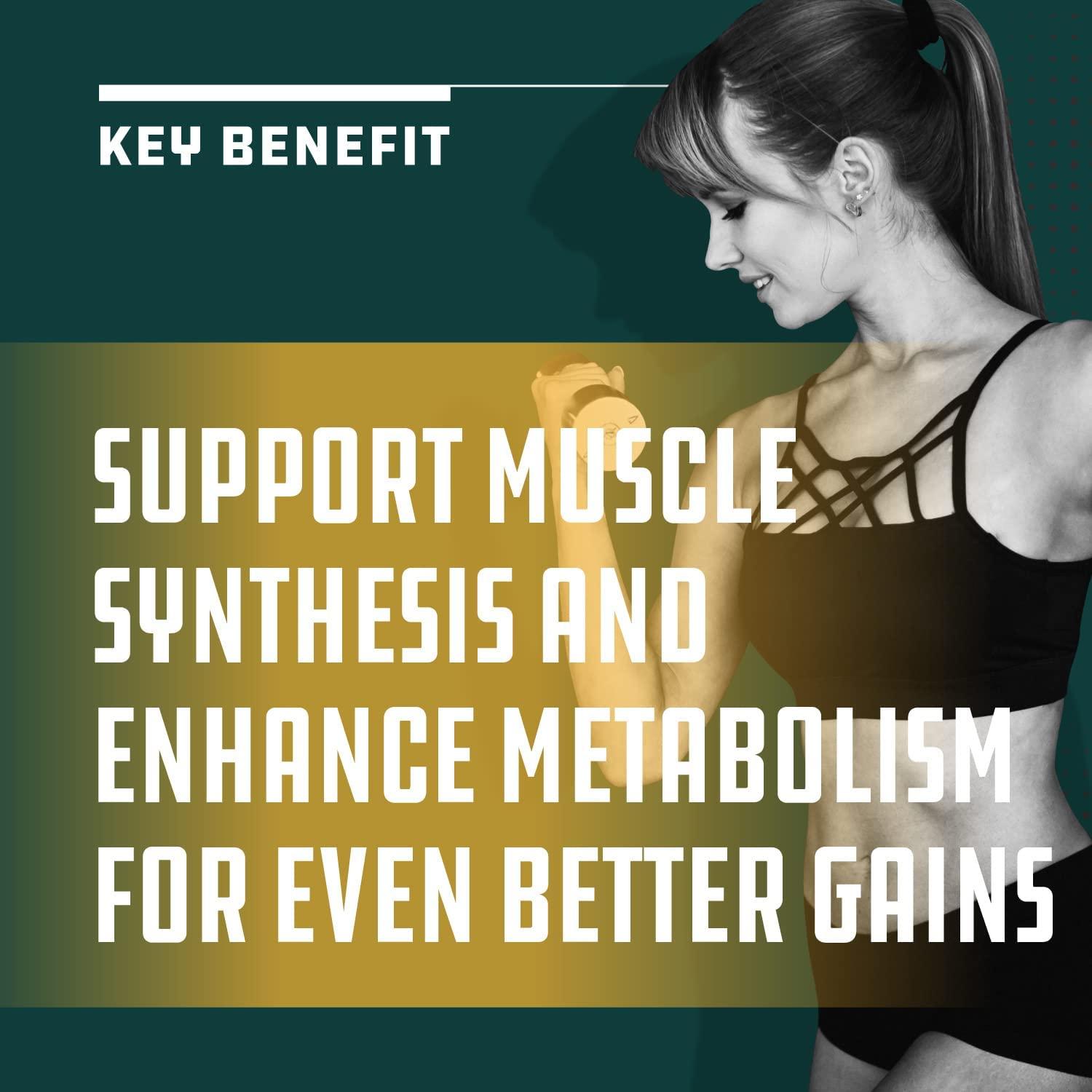 Natures Craft BCAA Supplement for Muscle Building & Workout Support ...