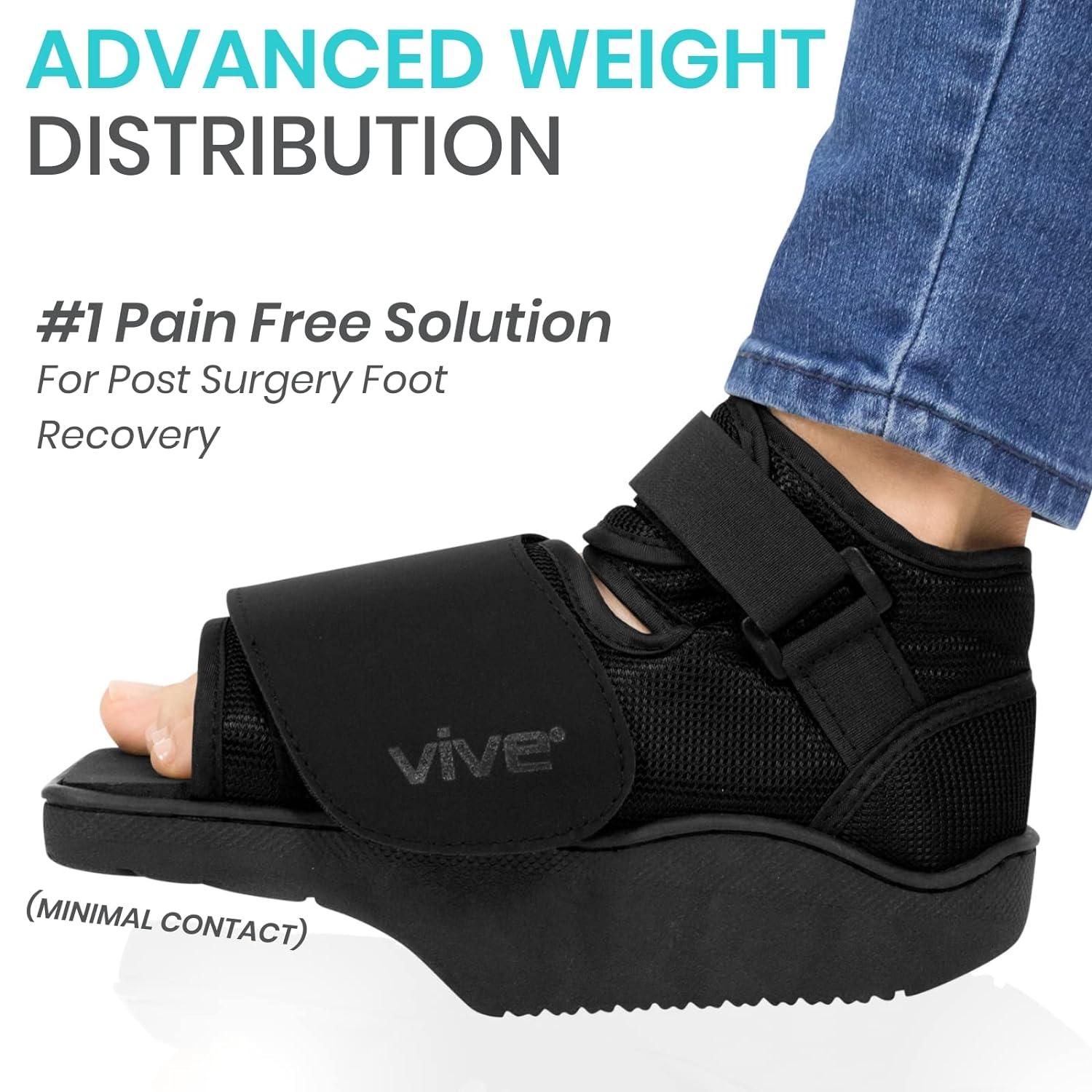 Vive Offloading Post-Op Shoe - Forefront Wedge Boot for Broken Toe ...