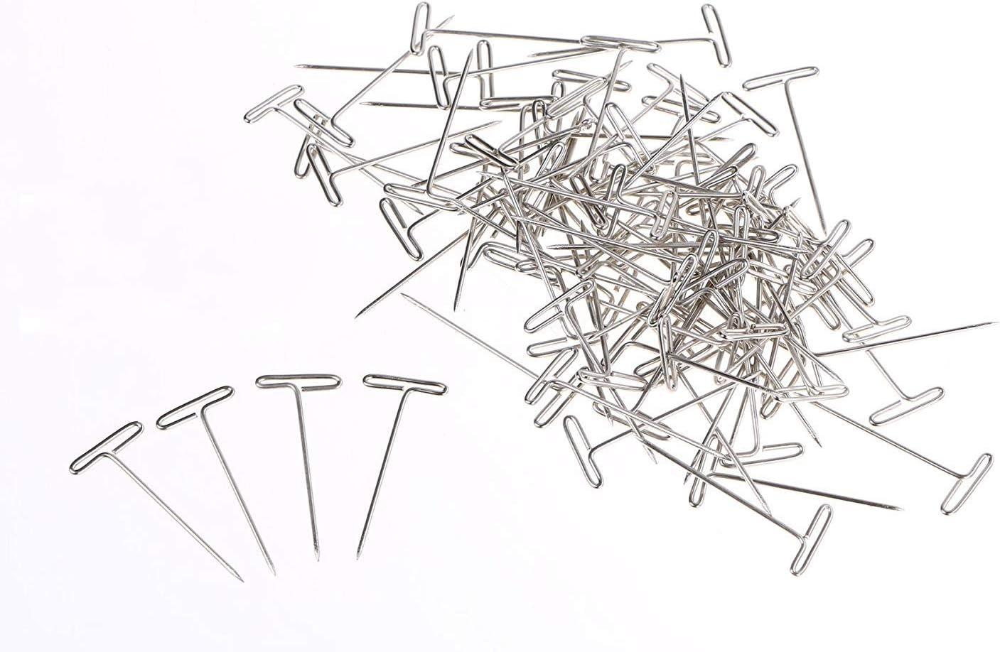 120PCS 1 Inch Nickel Plated Steel T-Pins - Durable Tupalizy T-Pins for ...