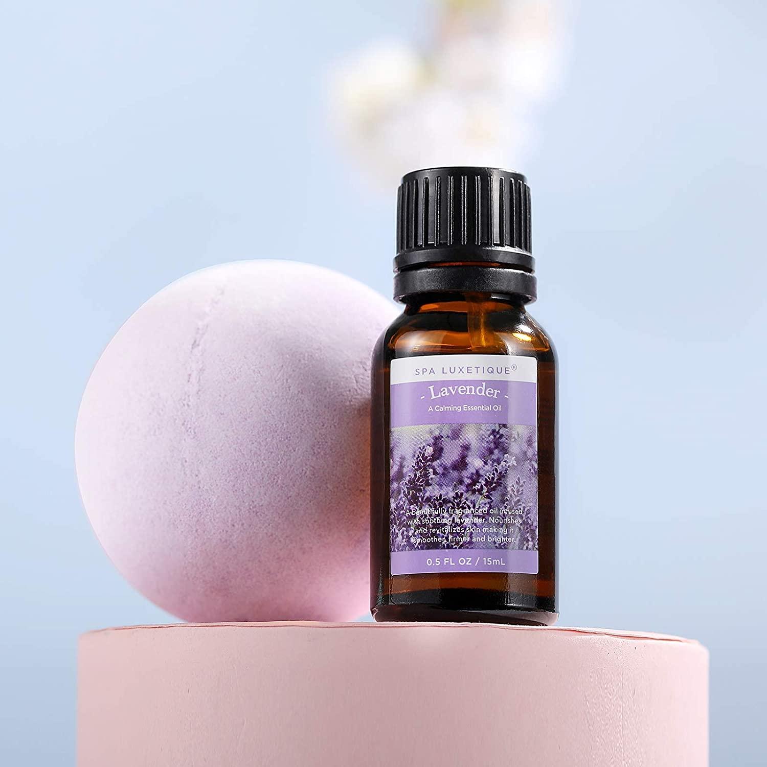 Spa Luxetique Pink Himalayan Bath Salts Set with Essential Oils and ...