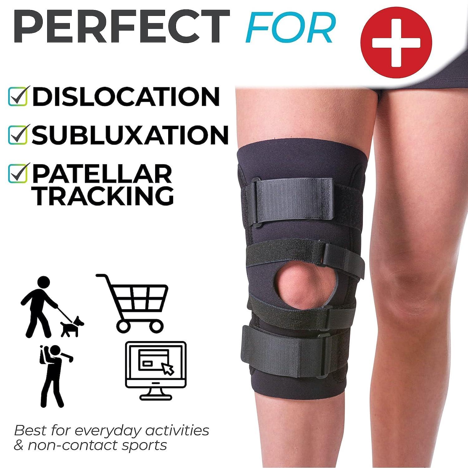 BraceAbility J Patella Knee Brace - Lateral Stabilizer for Dislocated ...