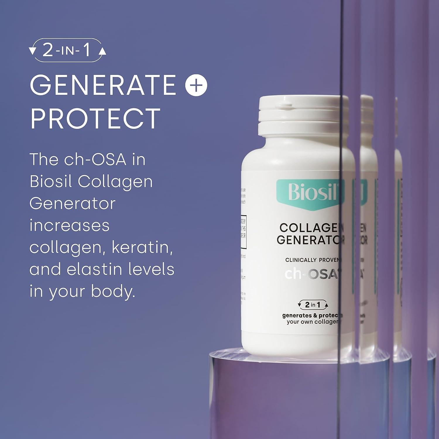 Biosil Collagen Generator - 120 Capsules with Patented ch-OSA Complex ...